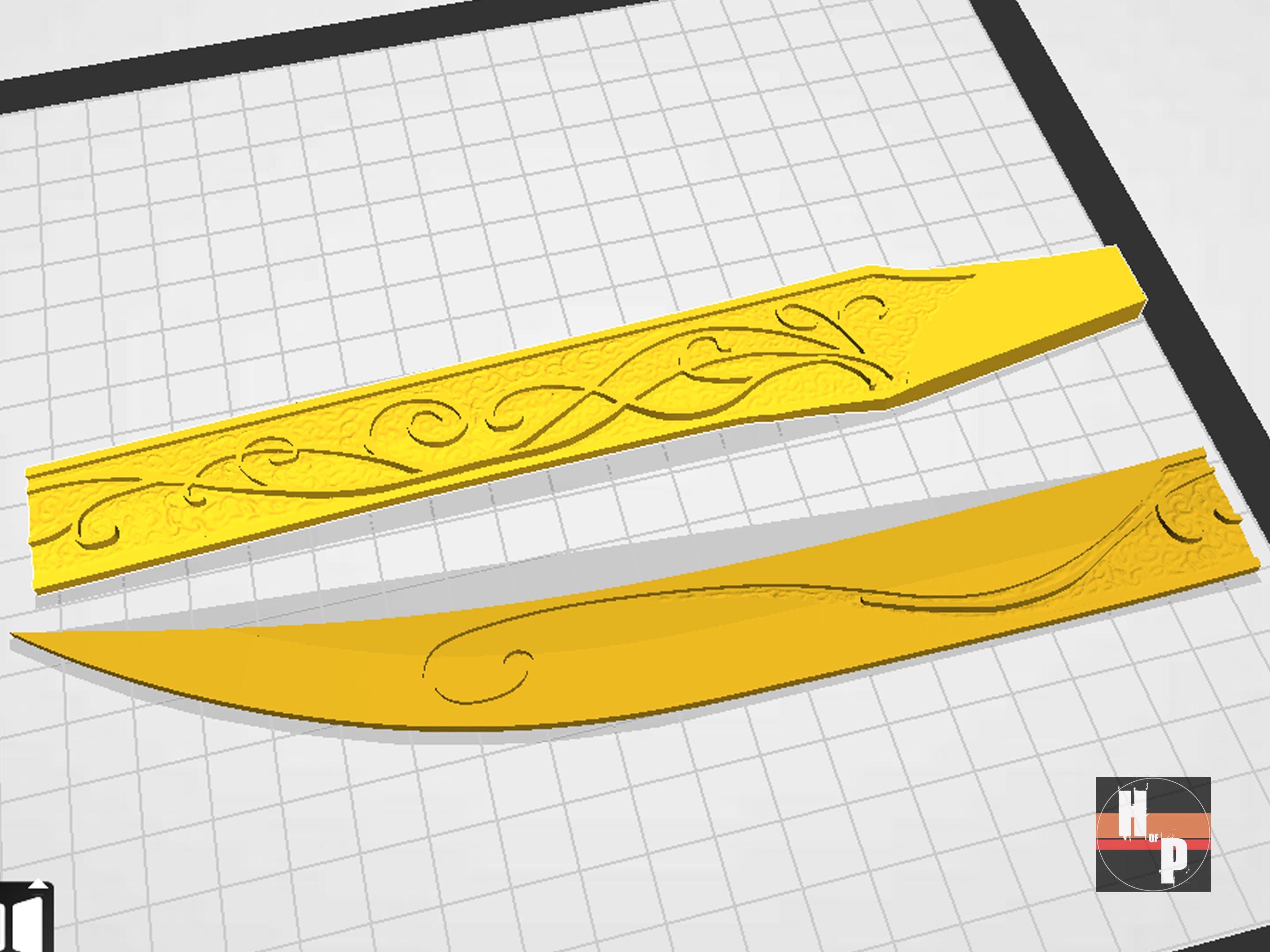 LOTR Legolas Knives 3D Print Files | Legolas White Knives as Seen in ...