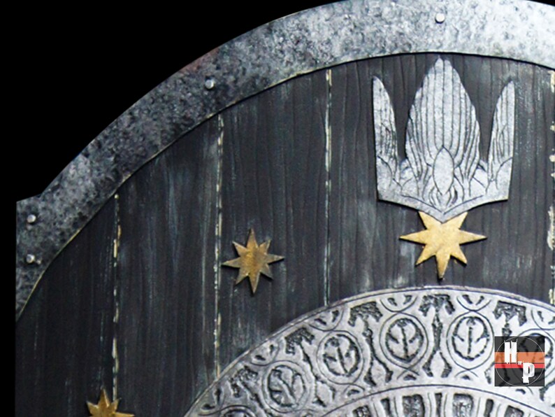 DIY Gondor War Shield Template | LOTR 2nd Age Gondorian Shield Pattern ...