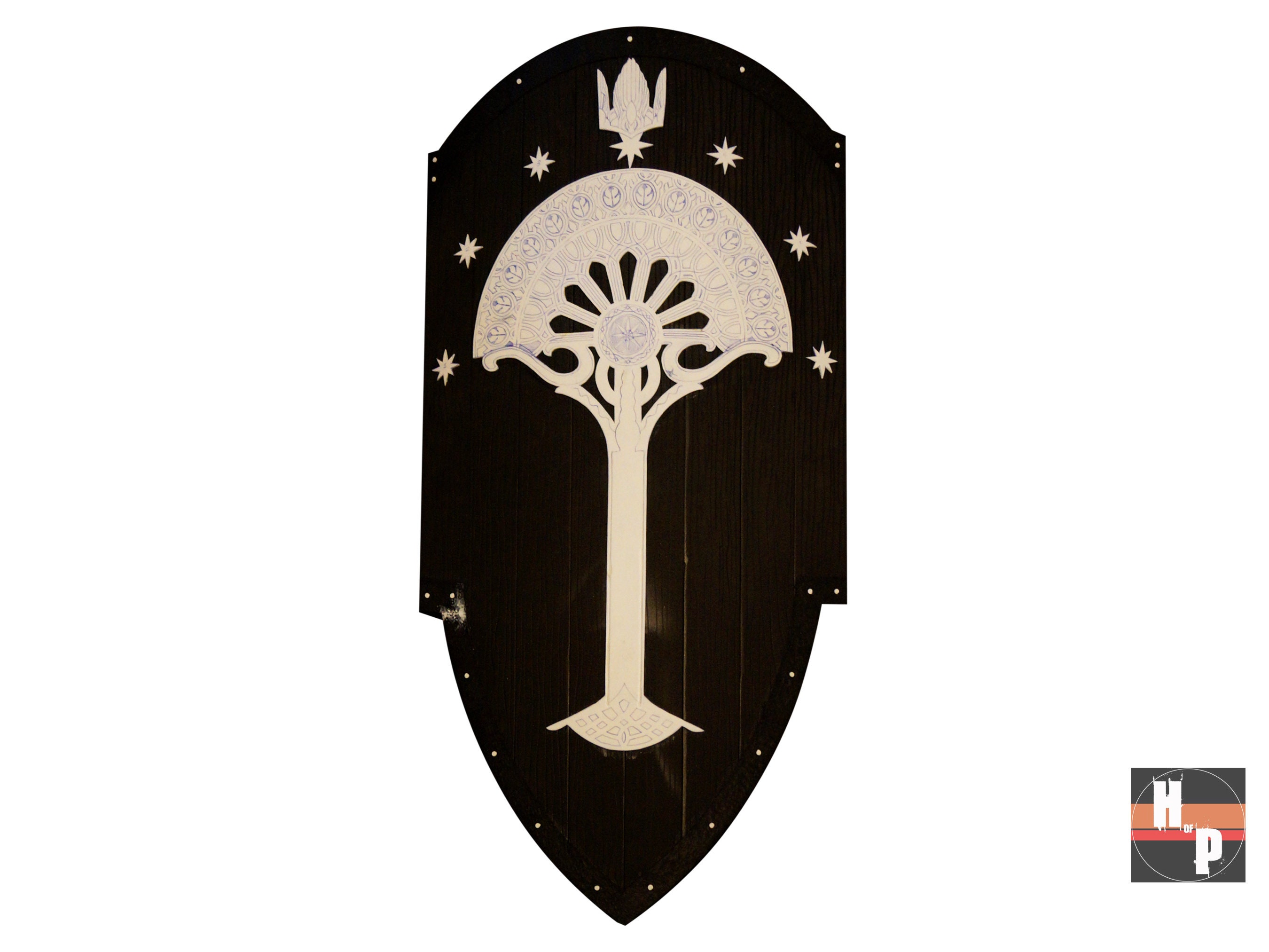 DIY Gondor War Shield Template | LOTR 2nd Age Gondorian Shield Pattern ...