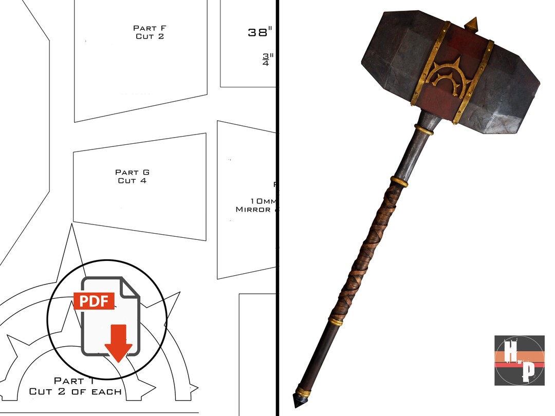 Helm Hammerhand War Hammer Template LOTR War of the Rohirrim Warhammer ...