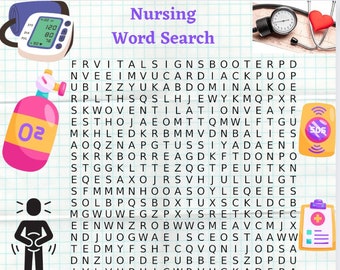 Medical Word Search - Etsy