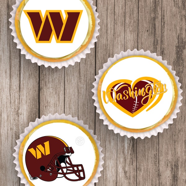 Washington commanders cake topper - Etsy Nederland