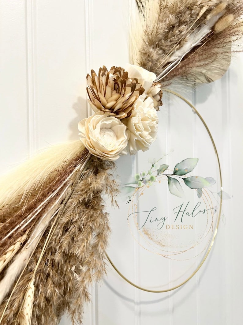 Bohemian Wreath Year Round Wreath Boho Wreath Hoop Wreath - Etsy