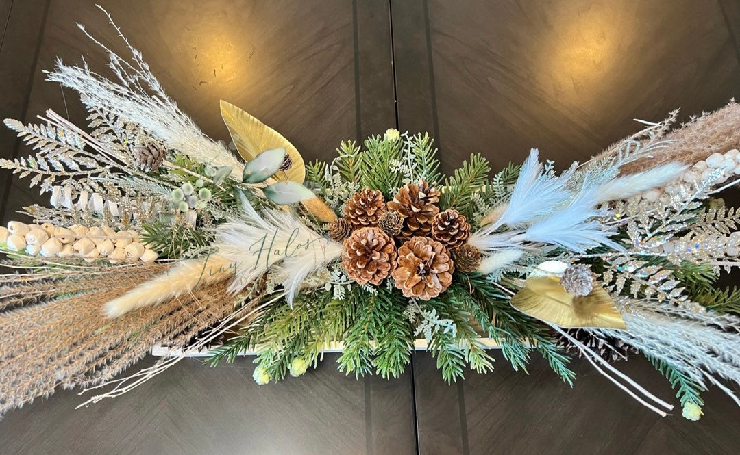 Boho Christmas Centerpiece, Christmas Decor, Christmas Table ...