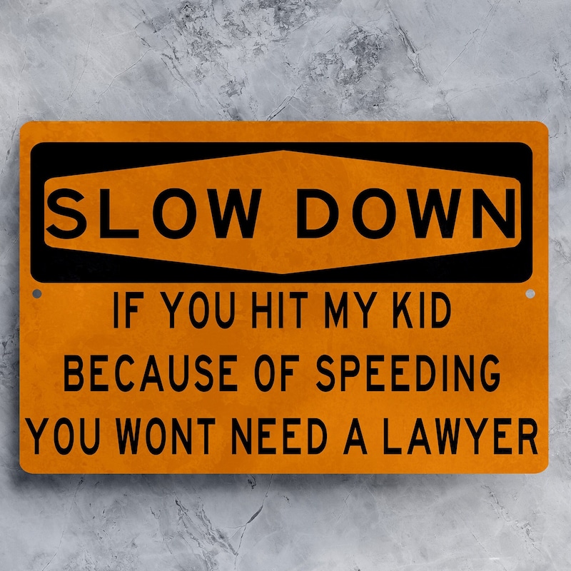 Slow Down Signs - Etsy