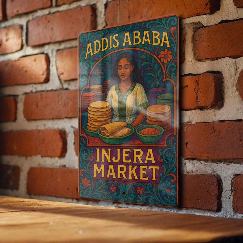 Ethiopian Food Art Print - Etsy