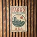 Fargo North Dakota Metal Sign – Vintage Stamp Style Wall Art – Rustic ...