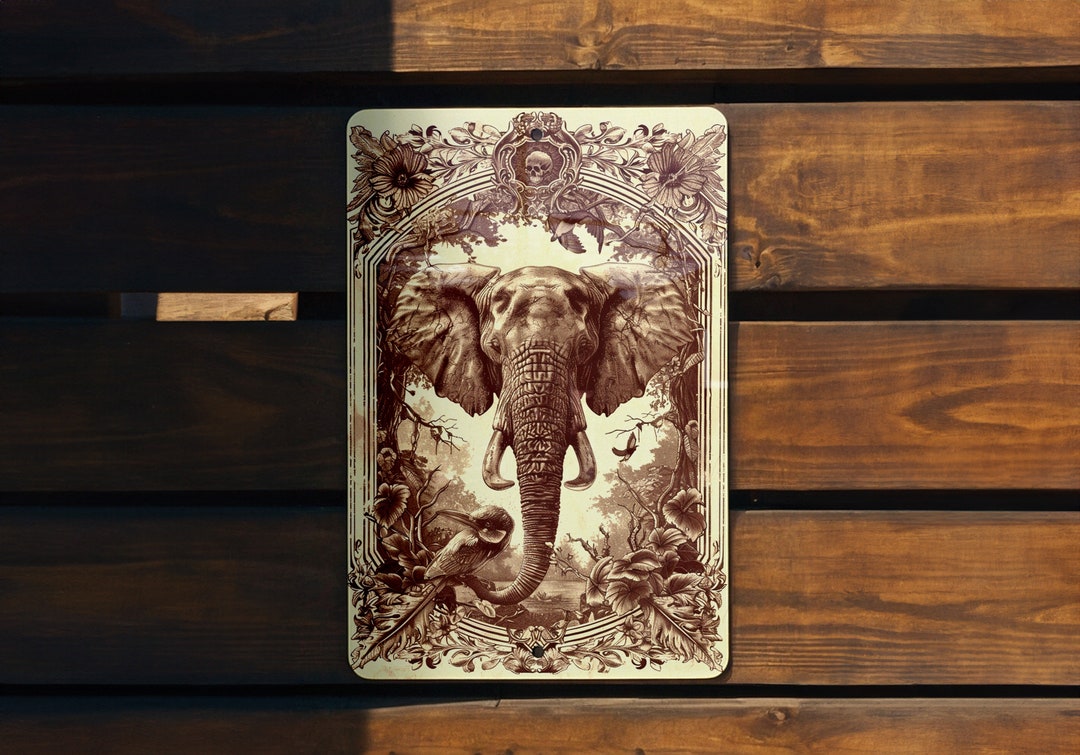 Retro Conservation Sign, Protect Endangered Species, Sepia Tones Art ...