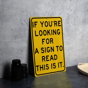 Metal Sign for Book Lovers, Home Library Decor, Reading Nook Accessory ...
