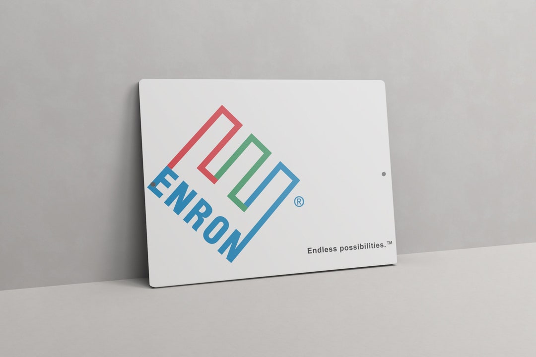 Enron Energy Metal Sign, Enron Corporation, Investment, Finance, Enron ...