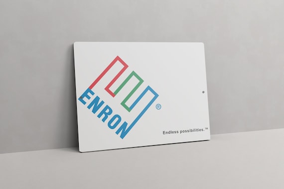 Enron Energy Metal Sign Enron Corporation Investment - Etsy