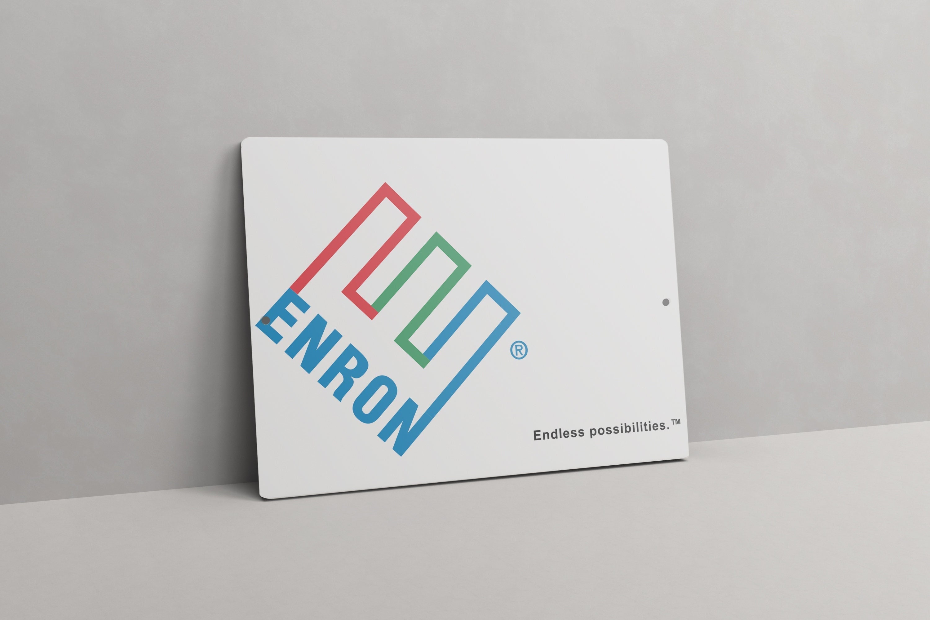 Enron Energy Metal Sign, Enron Corporation, Investment, Finance, Enron ...