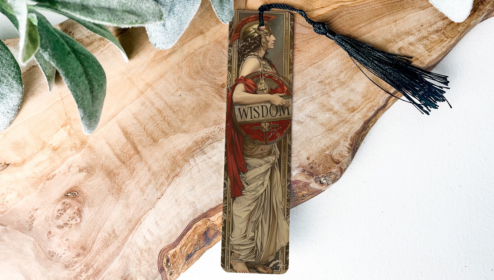Athena Greek Goddess Bookmark, Wisdom Shield Design, Metal Bookmark ...
