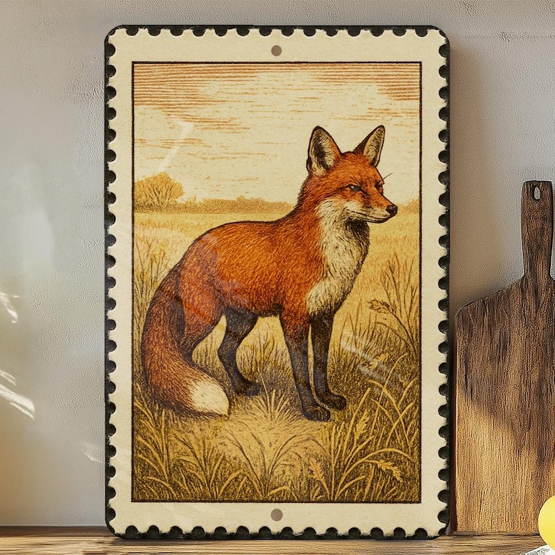 Vintage Fox Wall Plaque - Etsy