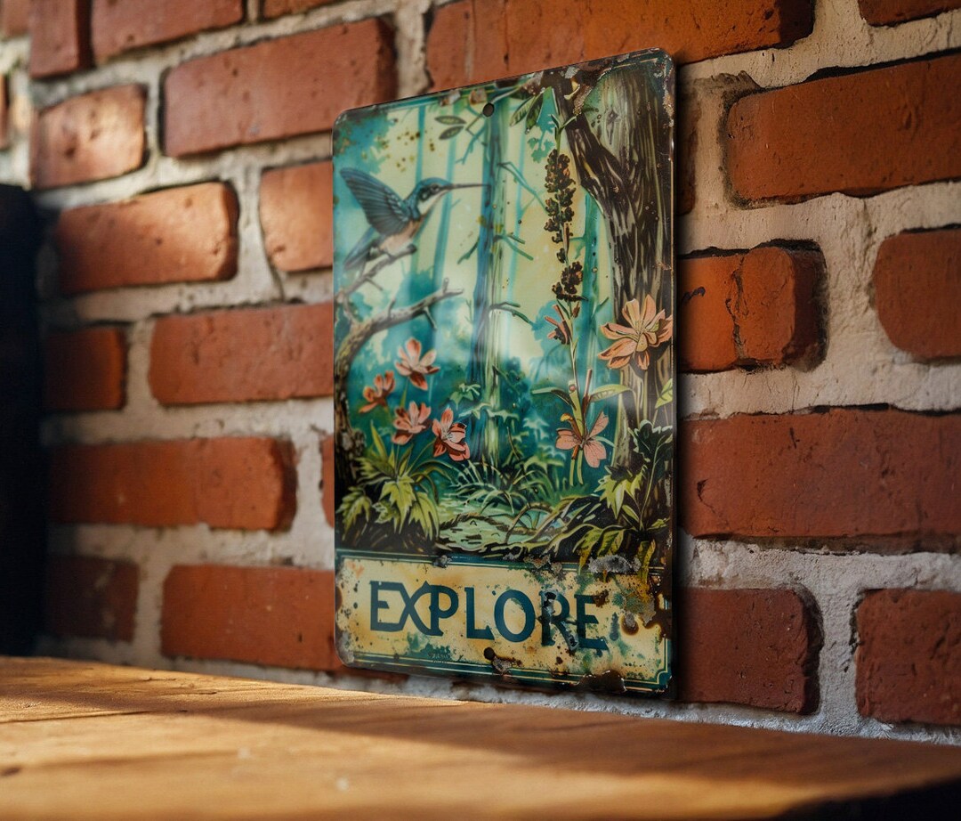 Biologist EXPLORE Metal Sign, Vintage Style Decor, Gift Idea for ...