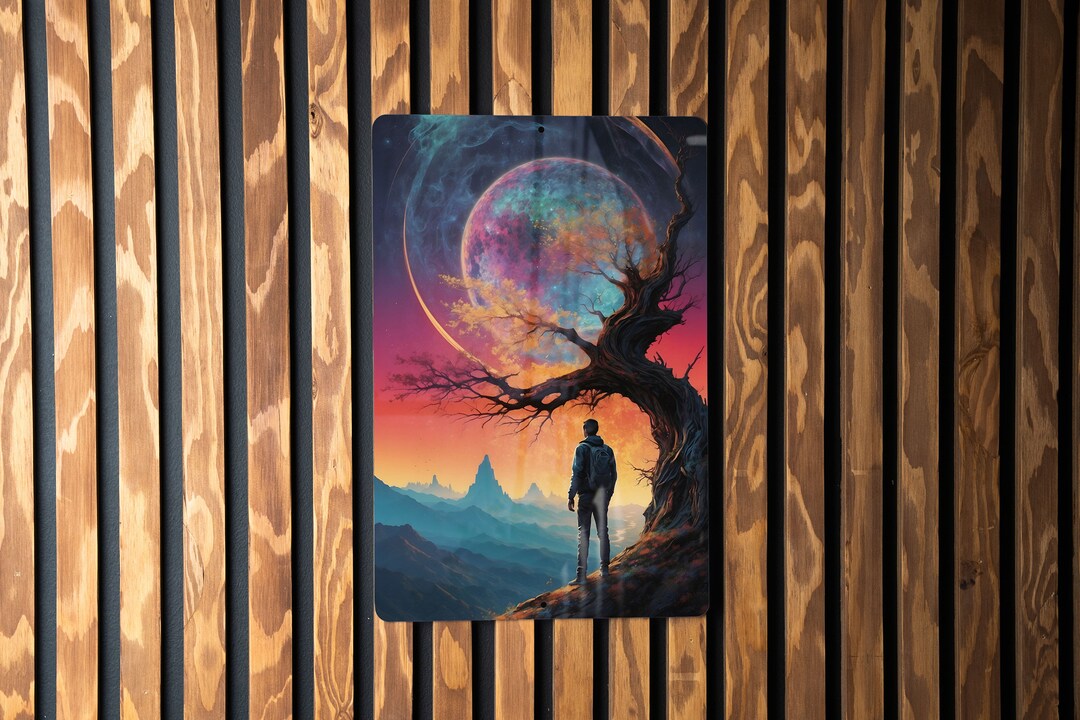 Sci-fi Alien Themed Wall Art Metal Sign - Extraterrestrial Encounter ...