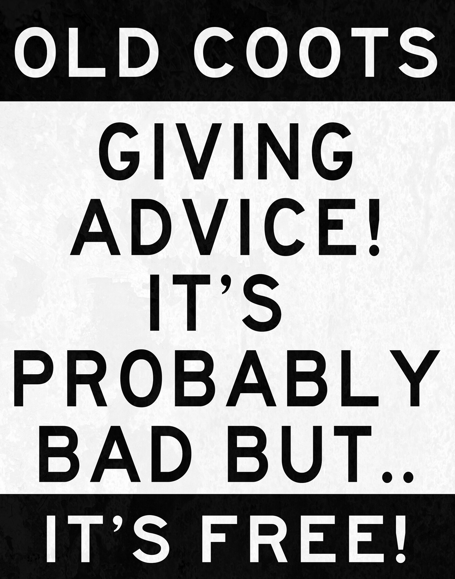Old Coots Giving Free Advice Metal Sign Funny Home Decor - Etsy