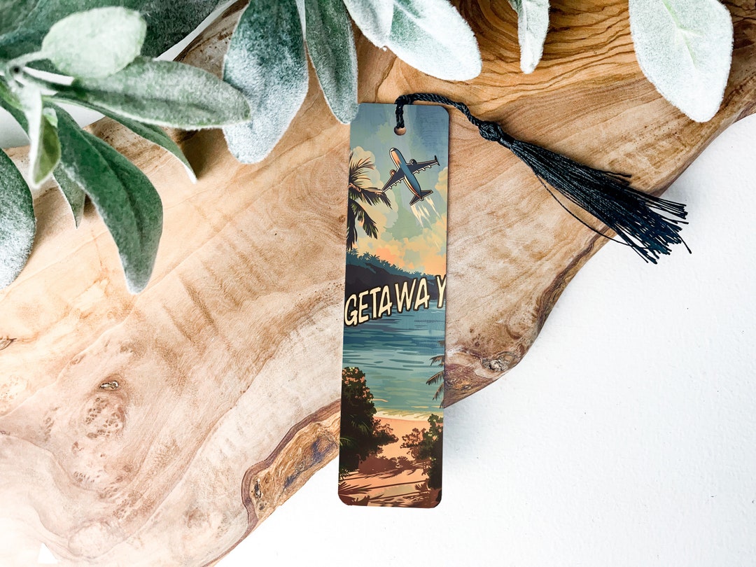 Metal Bookmark GETAWAY, Travel-themed Bookmark, Unique Book Accessory ...