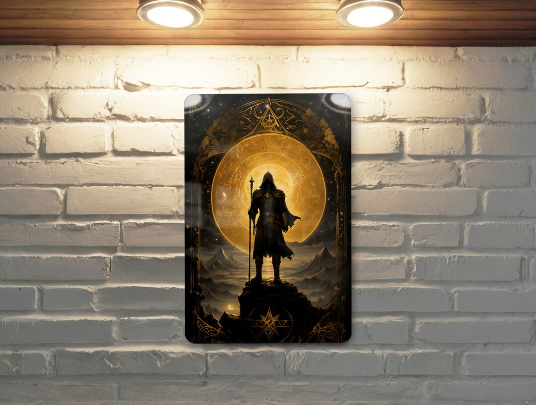 Mythical Assassin Wall Art Metal Sign Shadow Warrior, Legendary Fighter ...