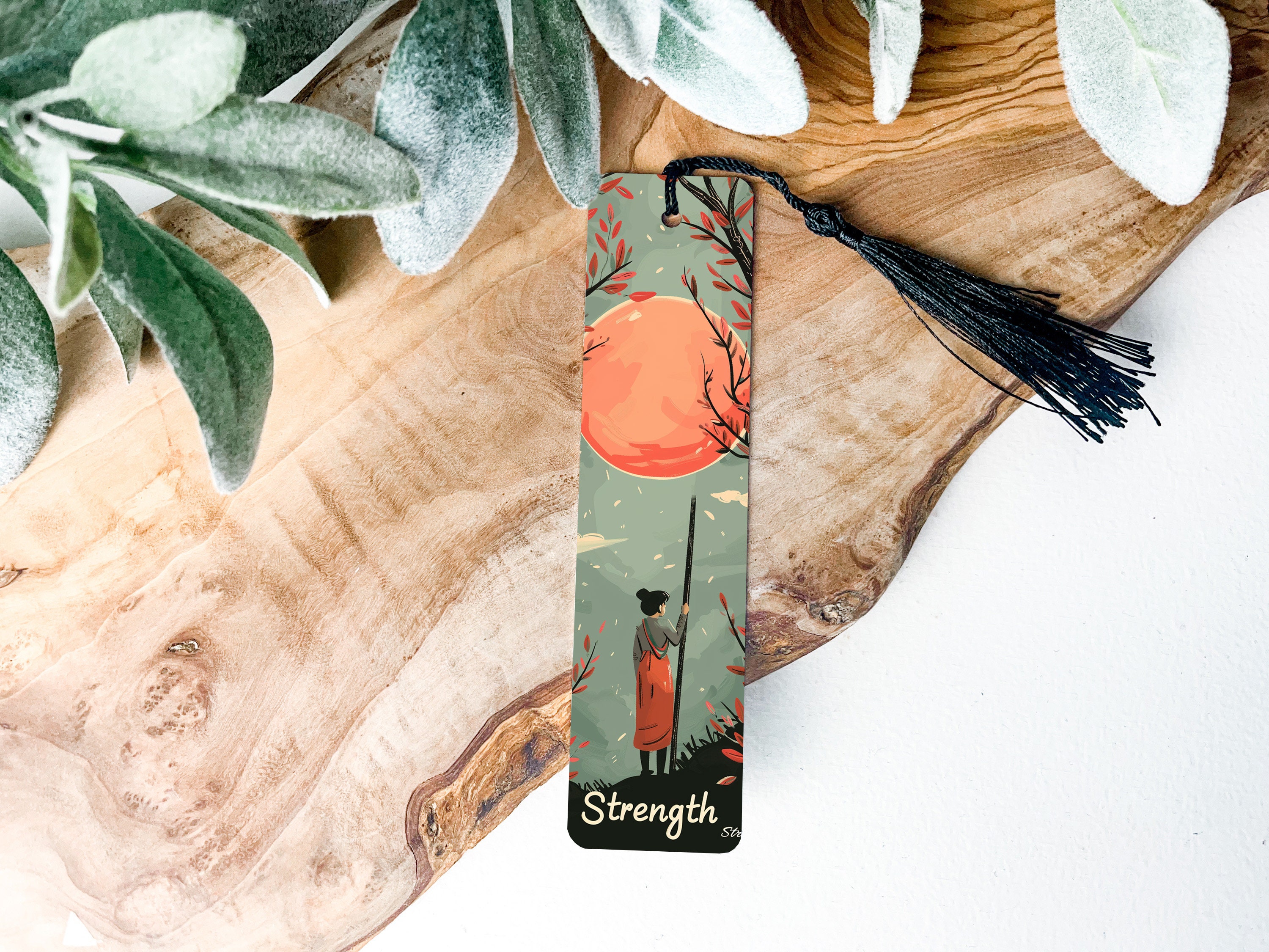 Strength Motivational Bookmark, Metal Bookmark, Self-help Guide ...