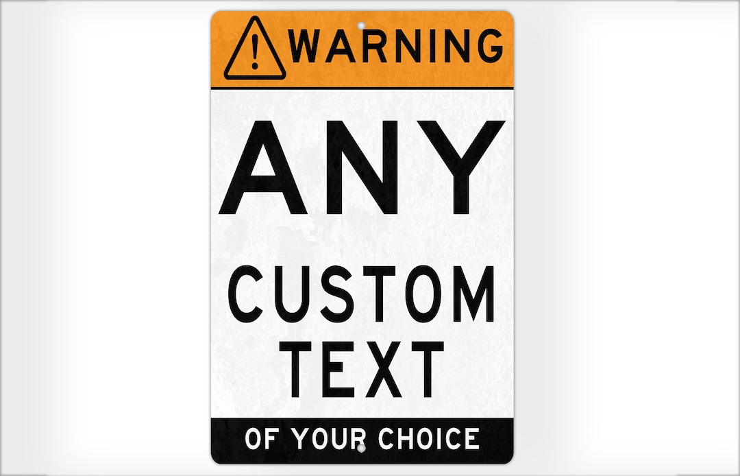 Custom Metal Warning Sign, Do Not Dumb Here, No Dumb Area, Funny ...