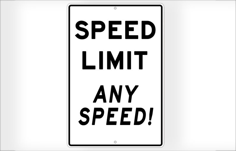Speed Limit 42 MPH Sign - Aluminum Signage for Special Speed ...