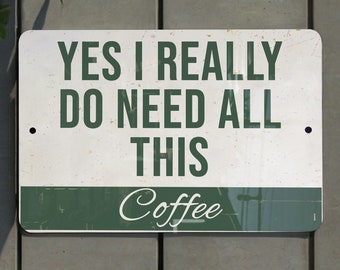 Personalized Coffee Cocktail Sign-coffee Metal Wall Art-coffee Corner ...