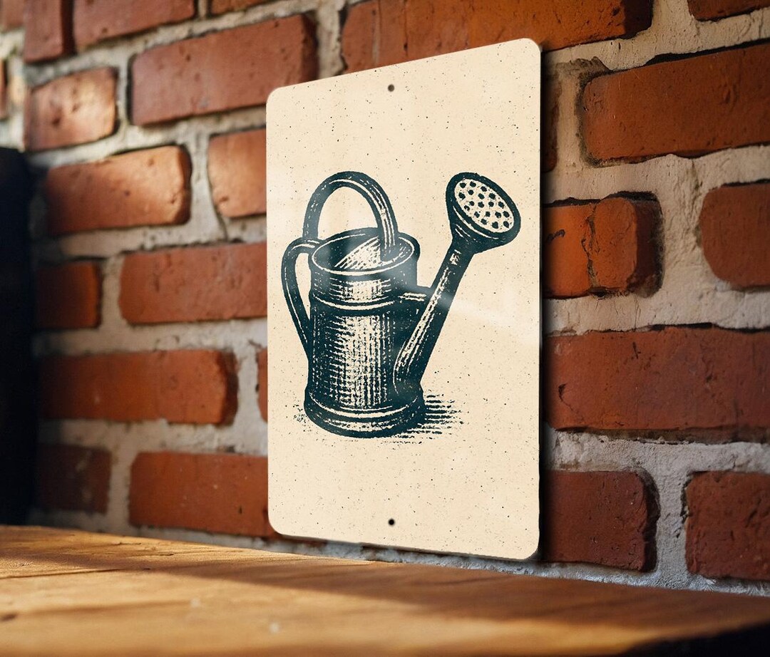Vintage Watering Can Metal Sign – Rustic Garden Decor, Farmhouse Wall ...