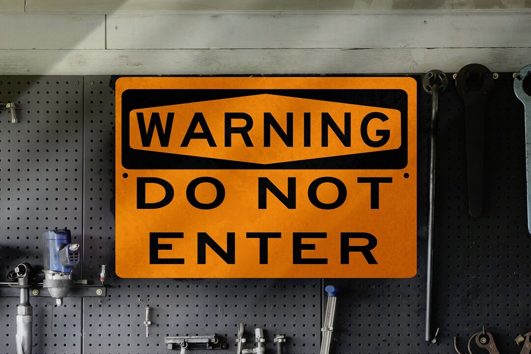 Do Not Enter Metal Sign: A Funny Gift for Dad - Father's Day Special ...
