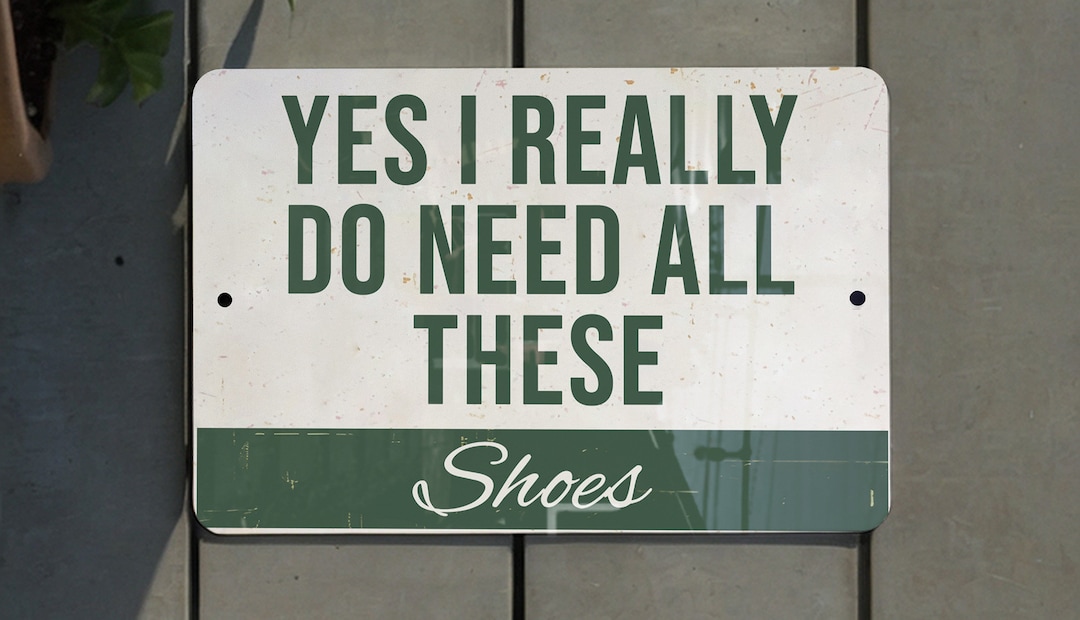 All These Shoes Sign, Metal Wall Decor, Shoe Lover Gift, Home Entrance ...