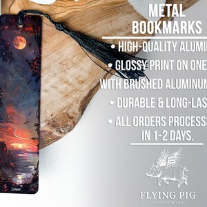 Fantasy-themed Metal Bookmark, Dawn Text, Book Lover Gift, Fantasy ...