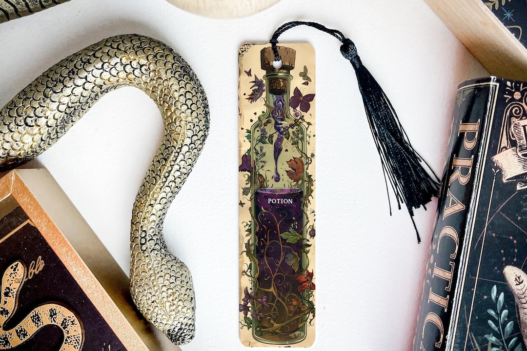Fantasy Metal Bookmark, Potion Design, Book Lover Gift, Unique Reading ...