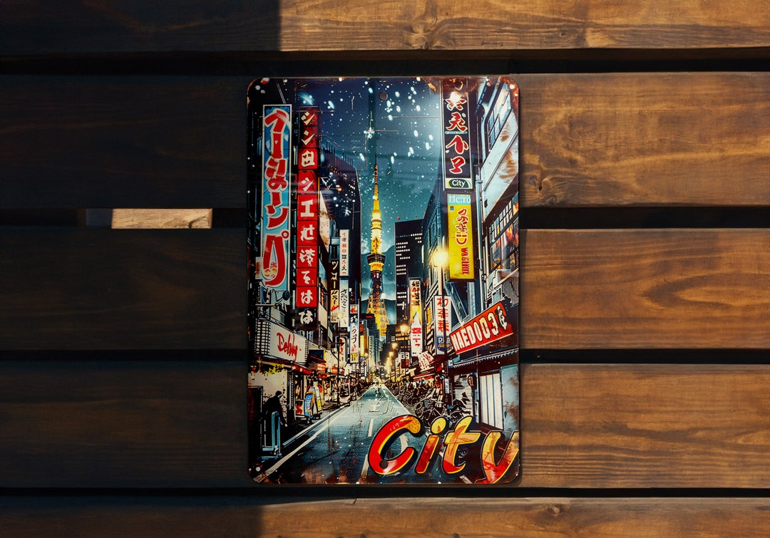 Tokyo Anime Conventions Metal Sign, Manga City, Pop Culture, Vintage ...