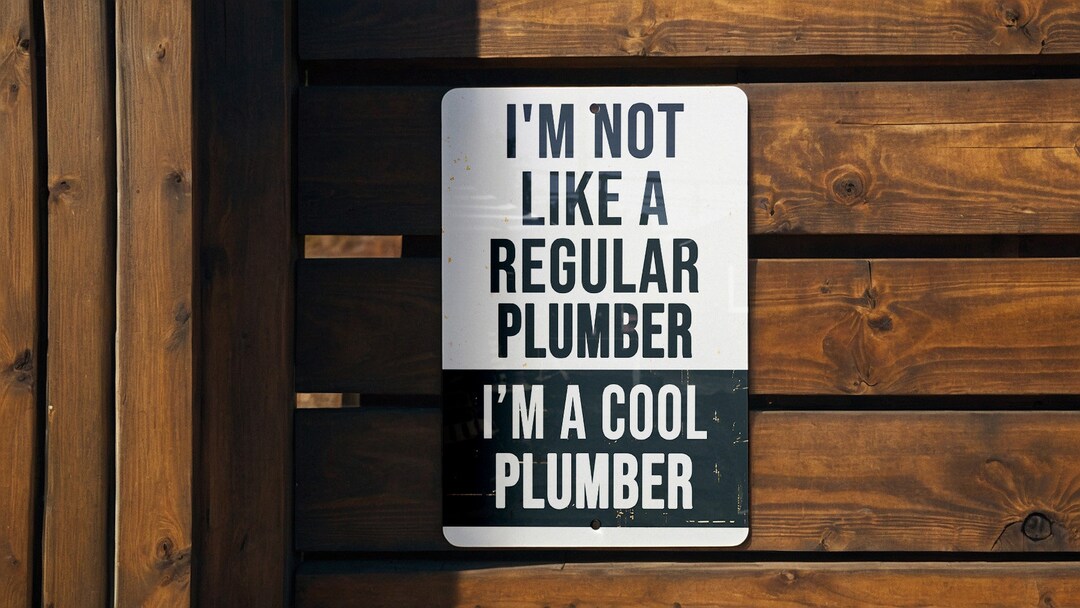 Not Like Other Plumbers Metal Sign - Unique Plumber Gift, Home Decor ...