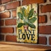 Plant Love Metal Sign, Vintage Style, Gift Idea, Home Decor, Wall Art ...
