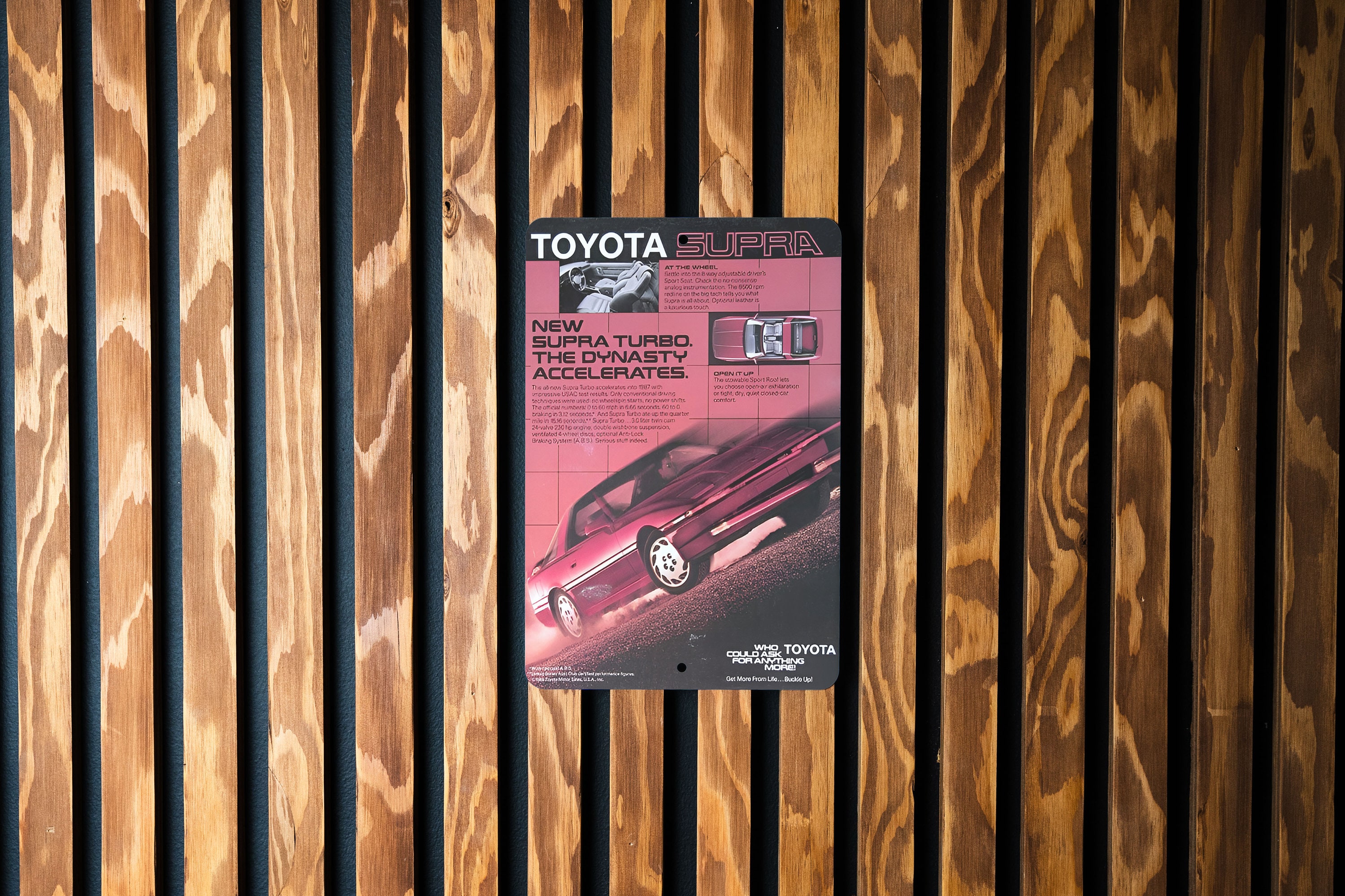 Mk3 Supra Metal Poster. Toyota Supra, Vintage Toyota Ad, Gift for Car ...