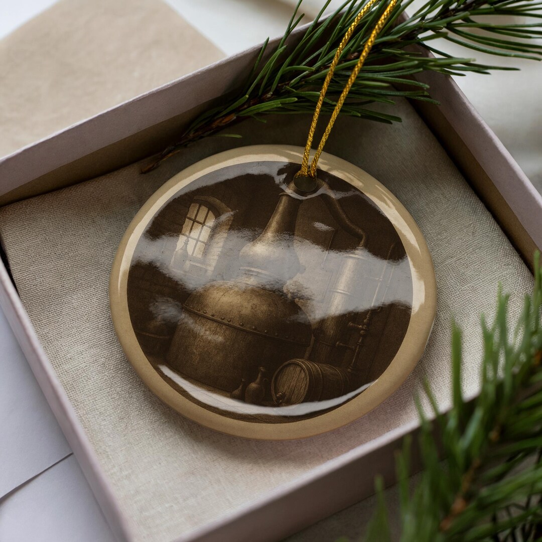 Distiller Workshop Scene Ceramic Ornament – Iconic Distillery Landmark ...