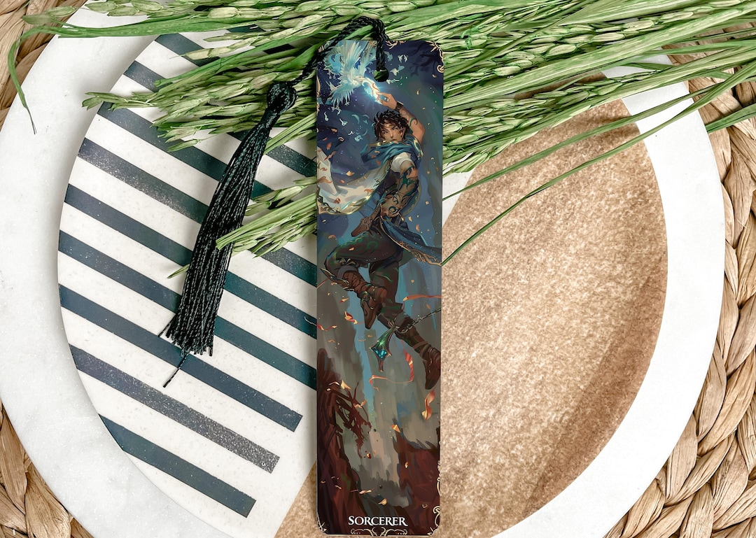 Fantasy Bookmark, Sorcerer Bookmark, Metal Bookmark, Book Lover Gift ...
