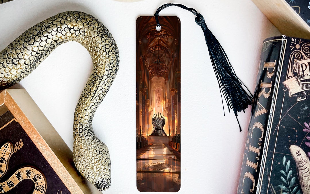 Royal Throne Metal Bookmark, Sword Throne, Grand Hall Decor, Fantasy ...