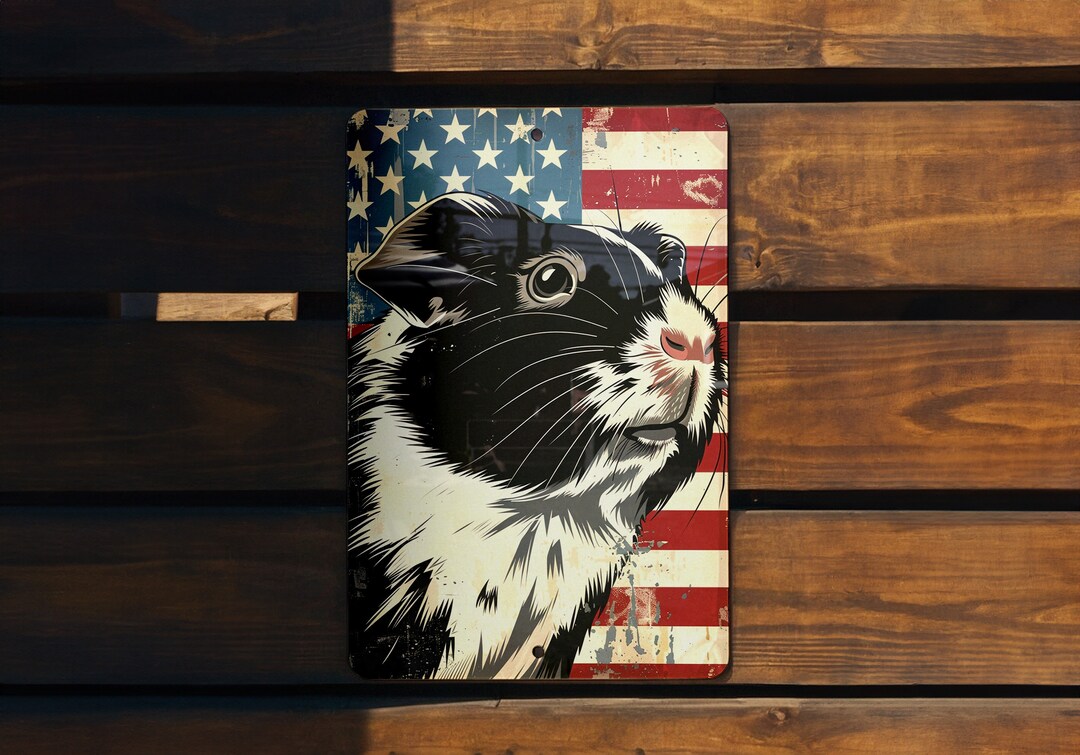 American Guinea Pig Metal Sign, Vintage Style Decor, Wall Art, Pet ...