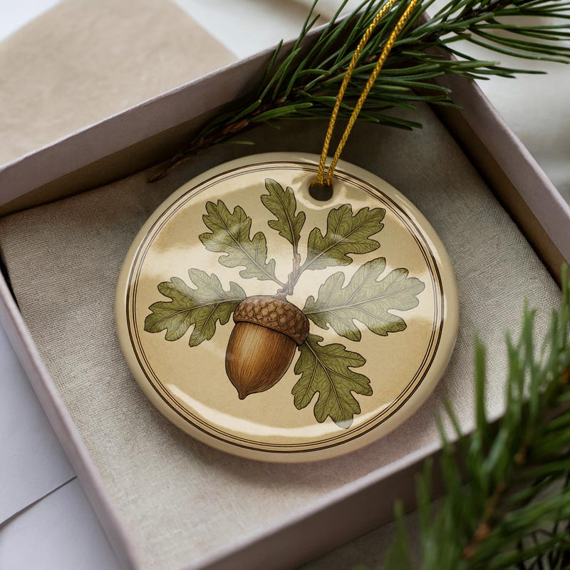 Acorn Ornaments Ceramic - Etsy