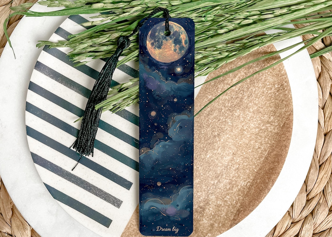 Dream Big Night Sky Metal Bookmark, Starry Night, Book Lover Gift ...