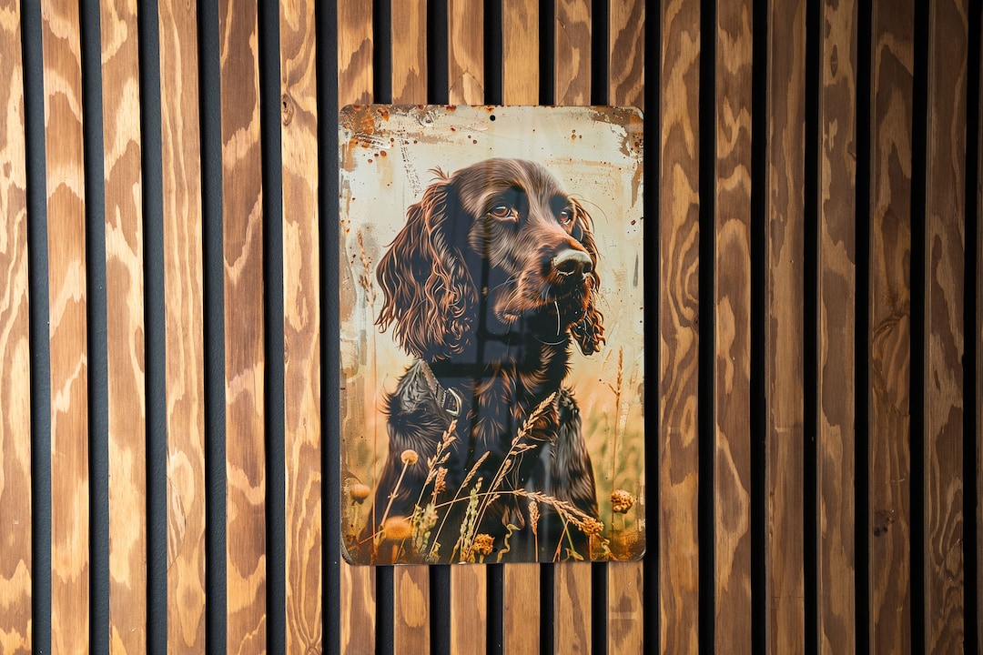 Boykin Spaniel Metal Sign, Vintage Style Wall Decor, Dog Lover Gift ...