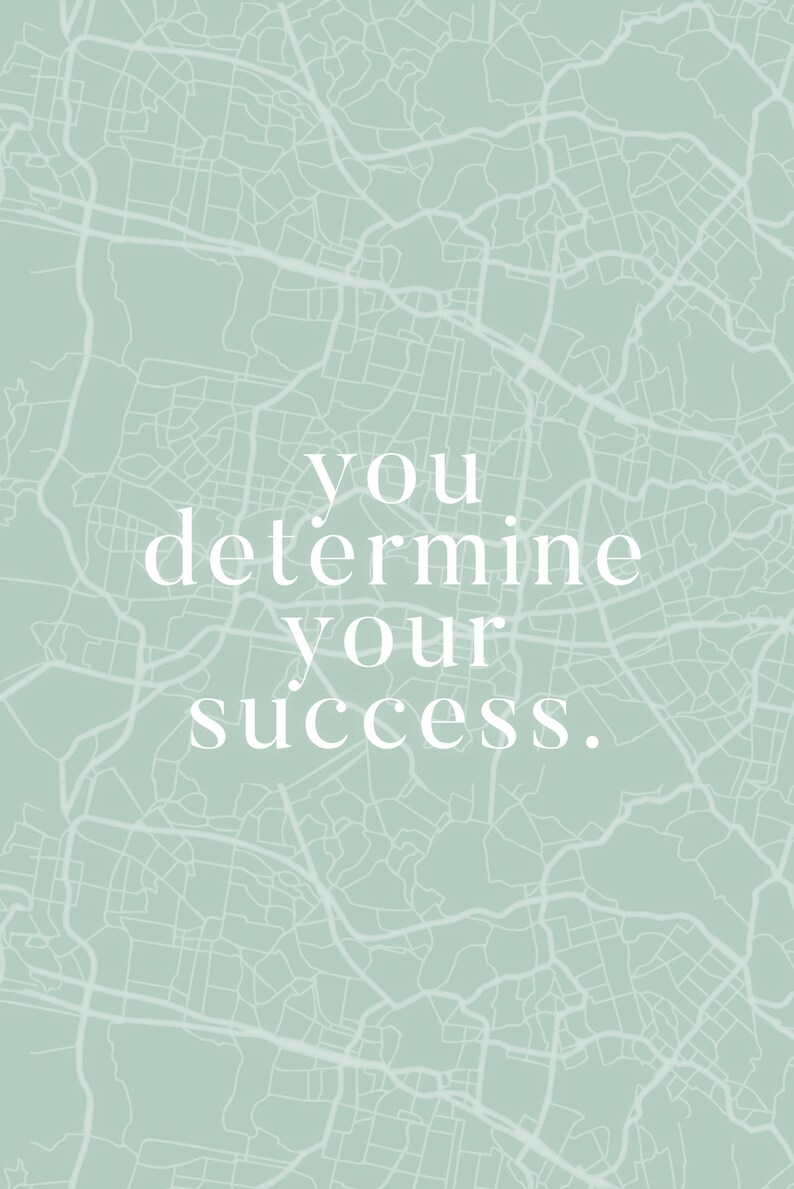You Determine Your Success Metal Sign Harness the Power - Etsy