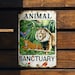 Animal Sanctuary Vintage Metal Sign, Wildlife Illustration, Natural ...