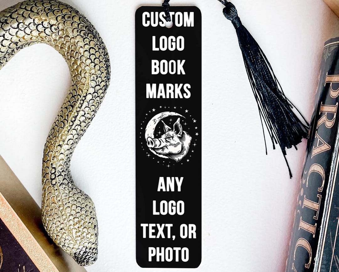 Custom Logo Bookmarks, Printed Metal Bookmarks, Company Gifts, Logo ...