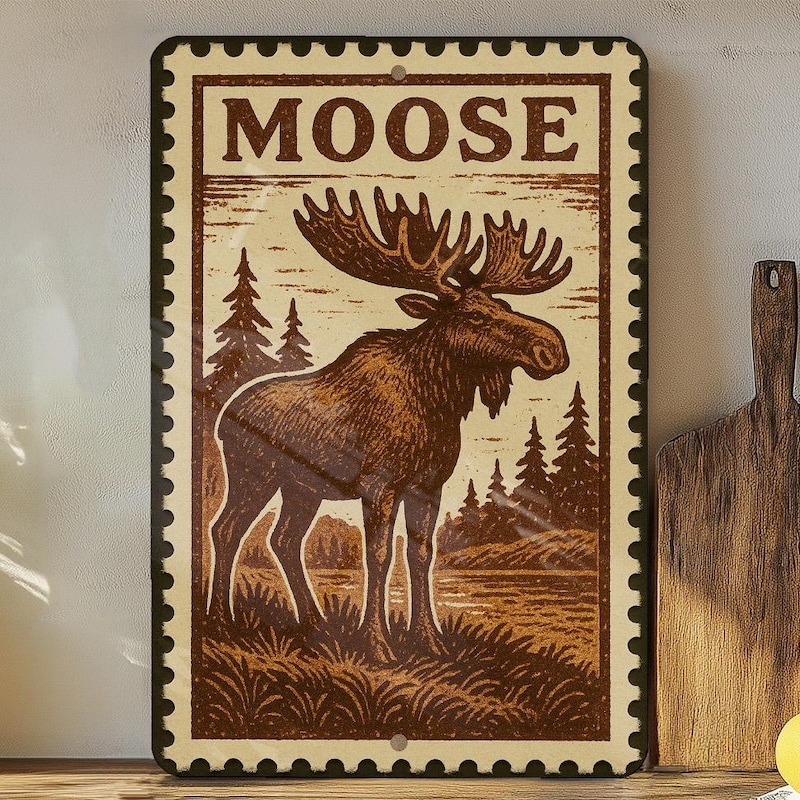 Moose Welcome Sign - Etsy
