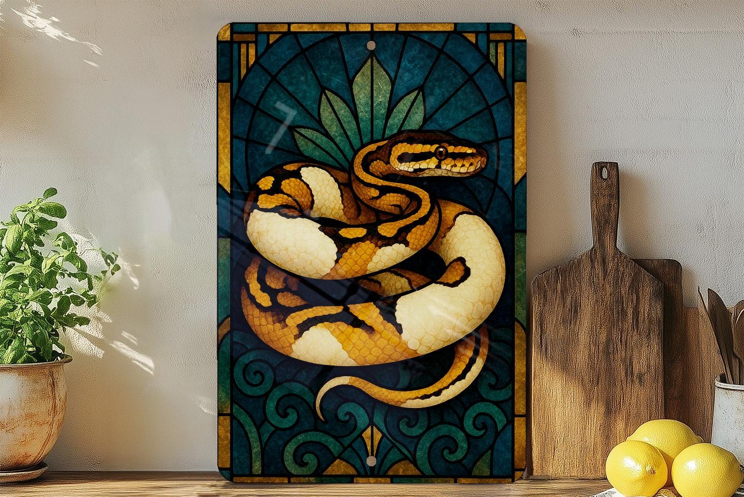 Art Deco Snake Design