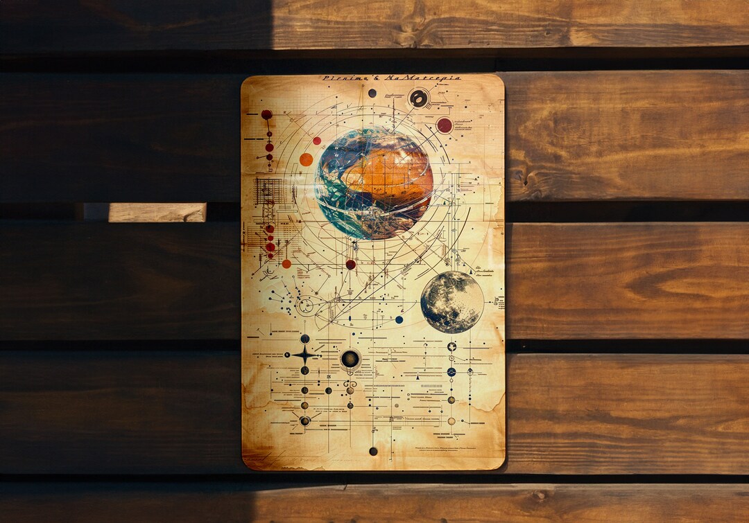 Newton's Laws of Motion Sign, Vintage Style, Hand-drawn, Principia ...