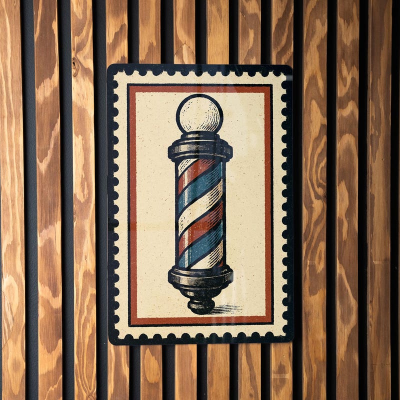 Tin Barber Signs - Etsy